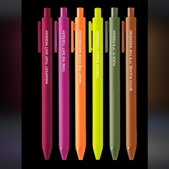 Jotter | Office | Low Start What Day Is It 6pk Tiktok Famous Pens ...